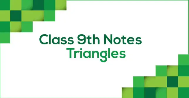 Triangles Notes | StudyBee